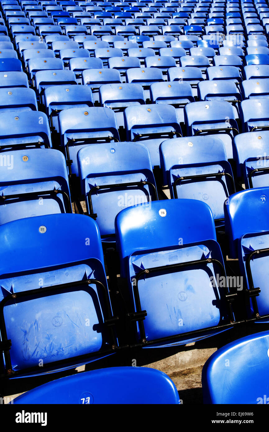 Seating in a sports stadium Stock Photo - Alamy