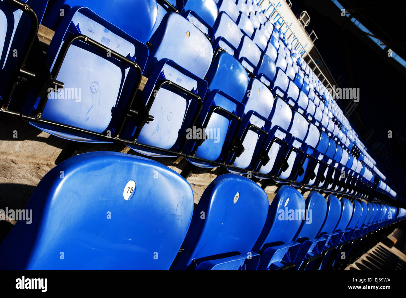 Seating in a sports stadium Stock Photo - Alamy