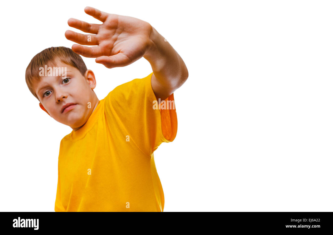 Teenager boy scared concealed hand from hitting domestic violence is ...