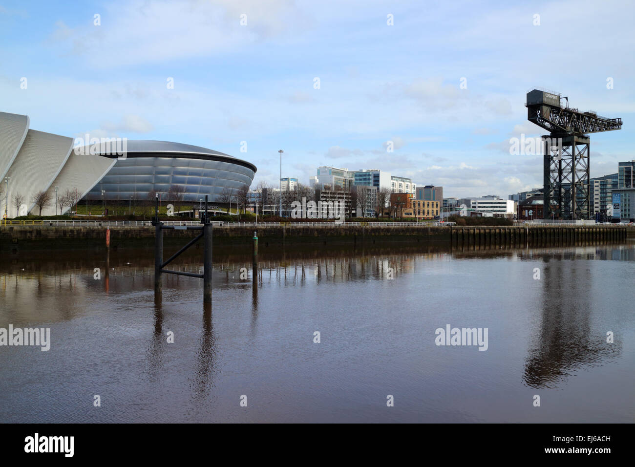 river clyde finnieston crane and secc scottish exhibition and ...