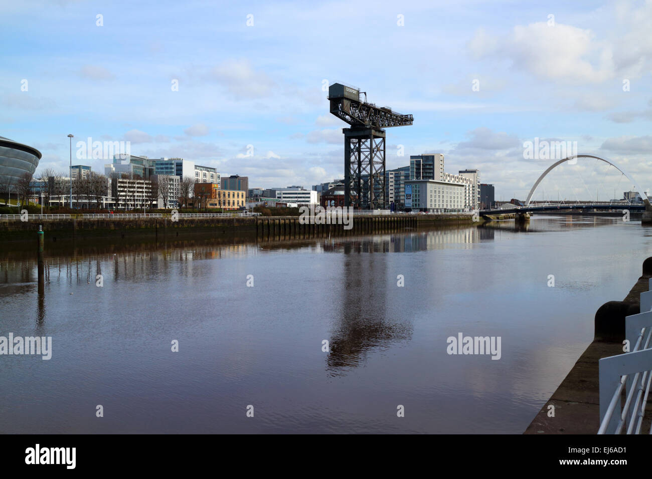 river clyde arc finnieston crane and secc scottish exhibition and ...