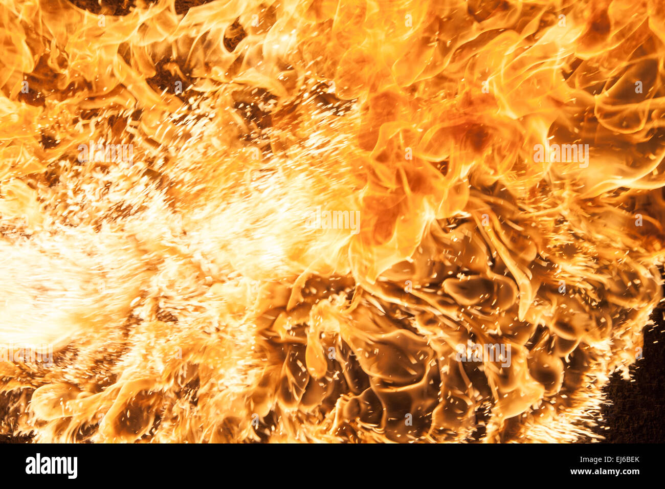 Beautiful stylish fire flames, close-up Stock Photo - Alamy