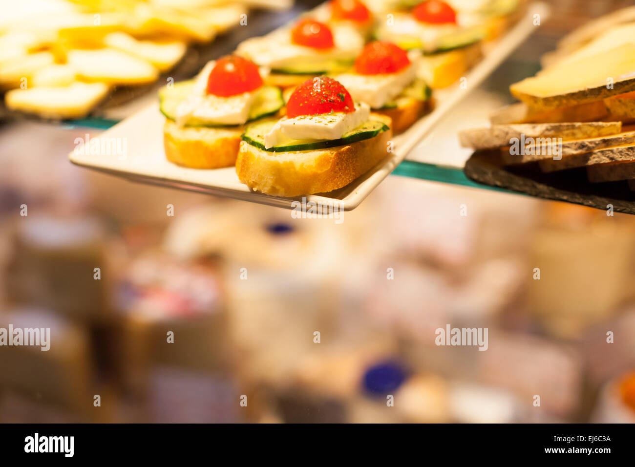 Spanish Tapas & Crusty Bread Stock Photo - Alamy