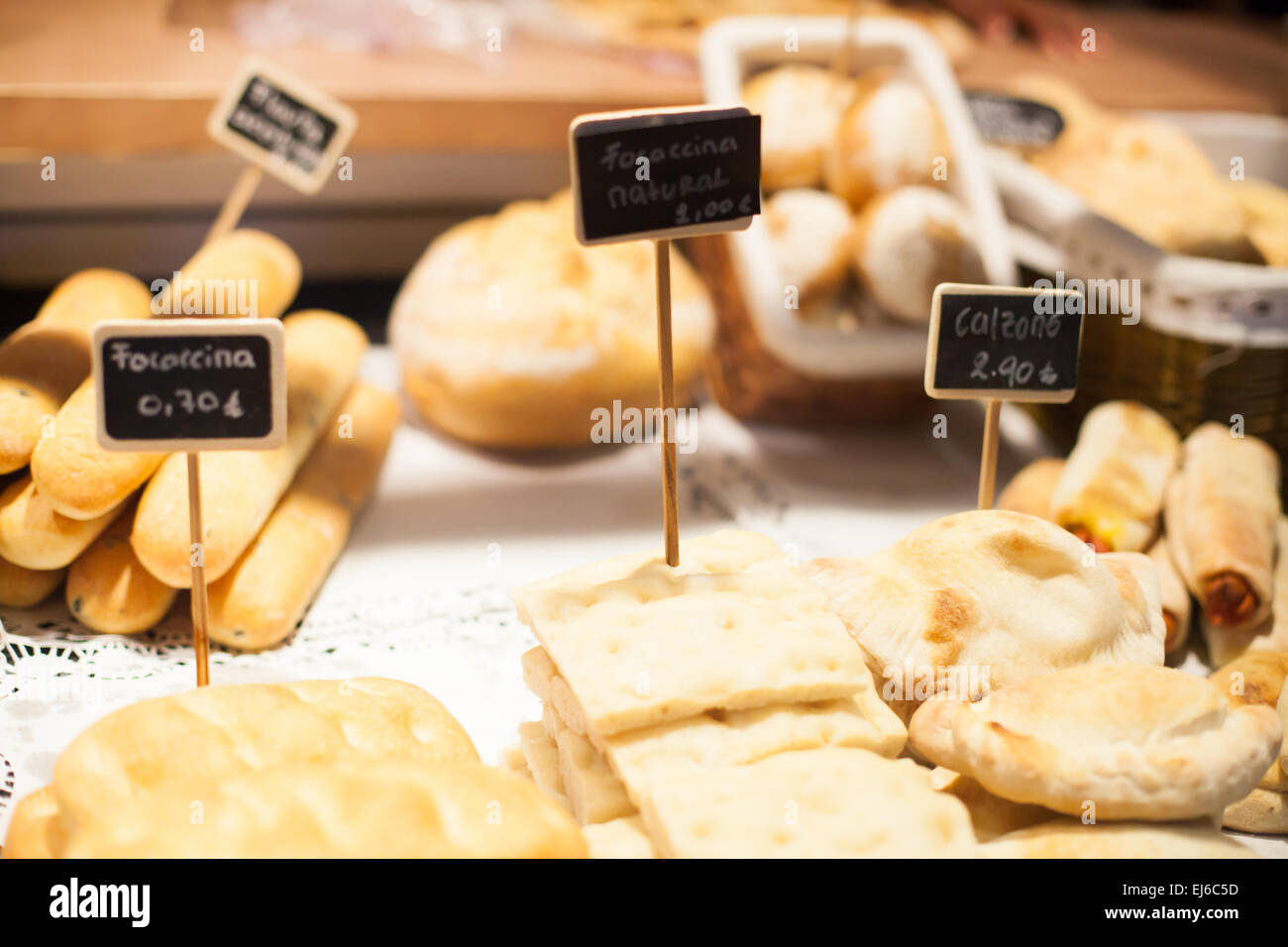 Traditional bread market in Spain Stock Photo - Alamy
