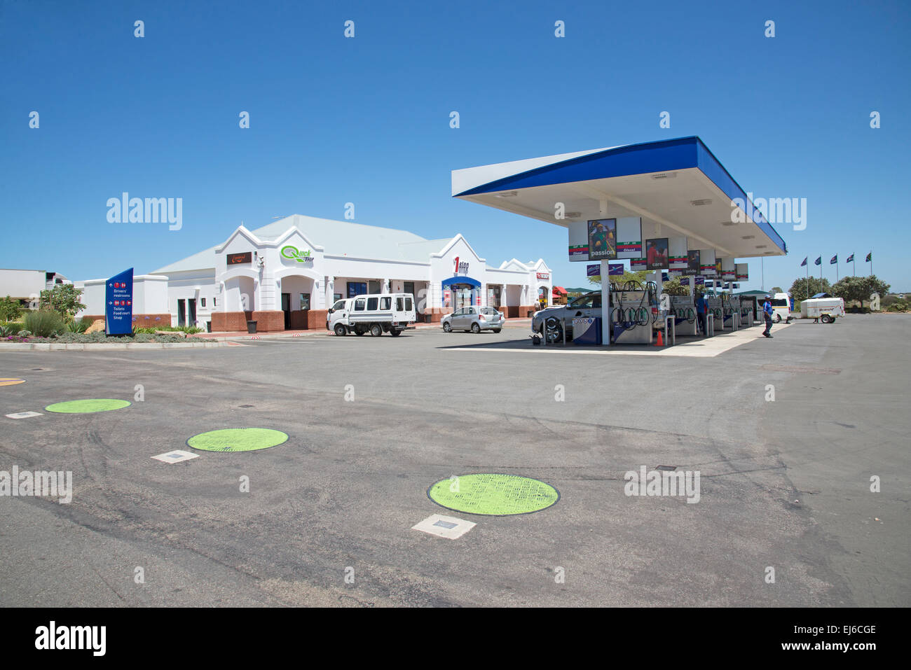 Filling station on the N2 Highway near Mossel Bay South Africa Stock ...