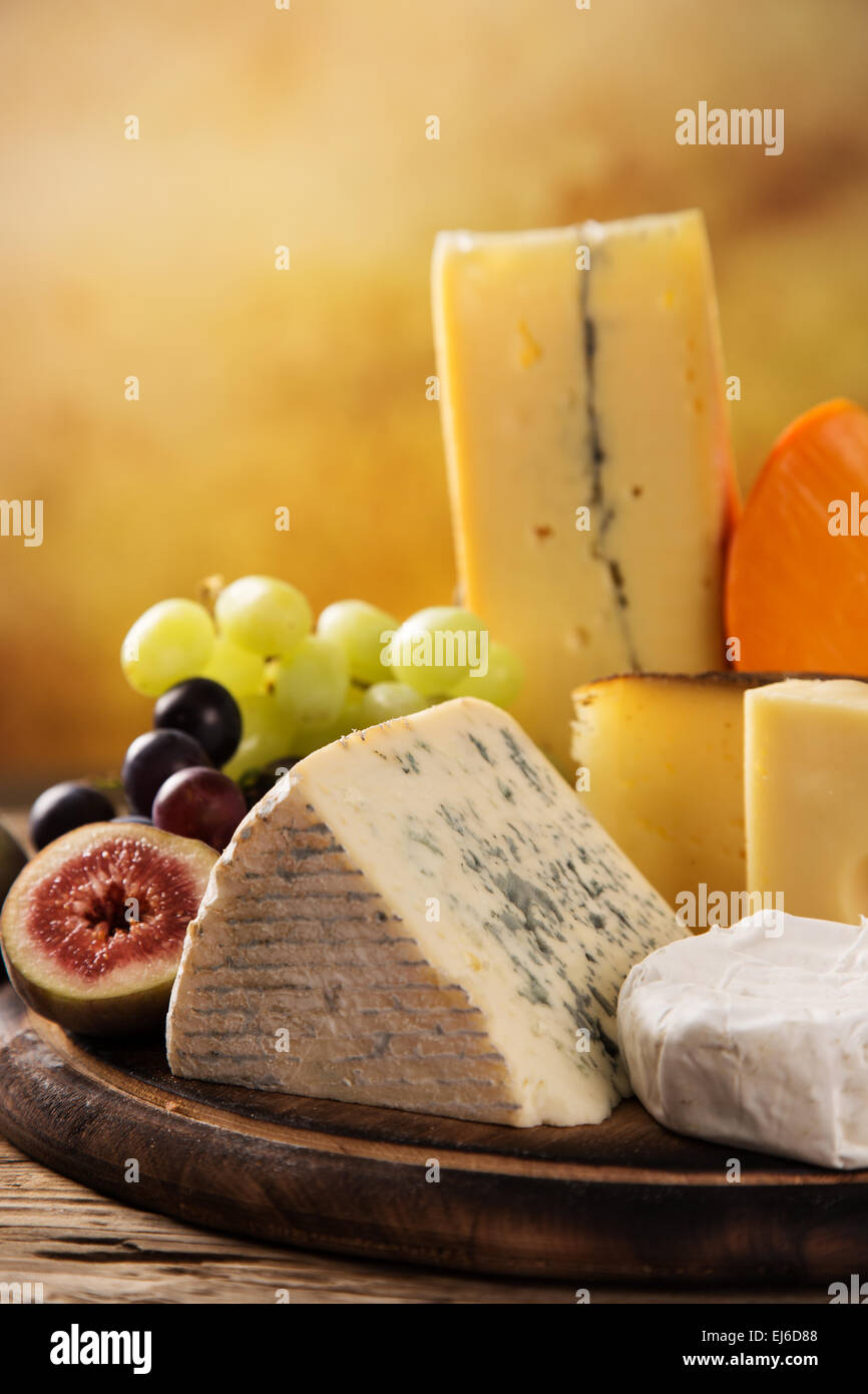 Various types of cheese, still-life Stock Photo - Alamy