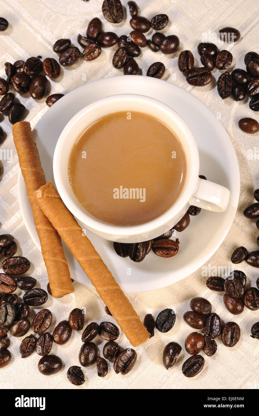cup of coffee and sweet Stock Photo - Alamy
