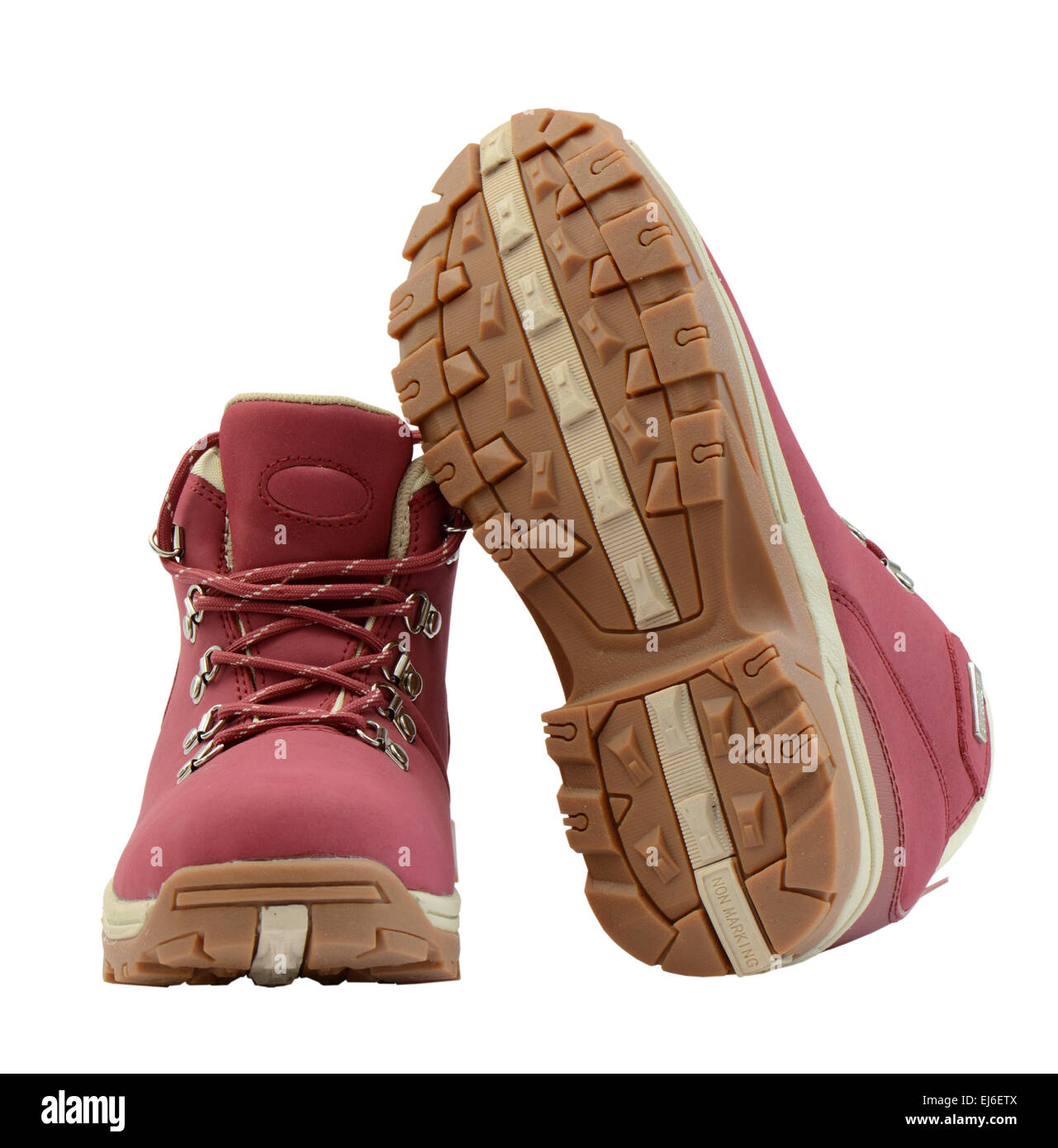 Red combat boots hi-res stock photography and images - Alamy