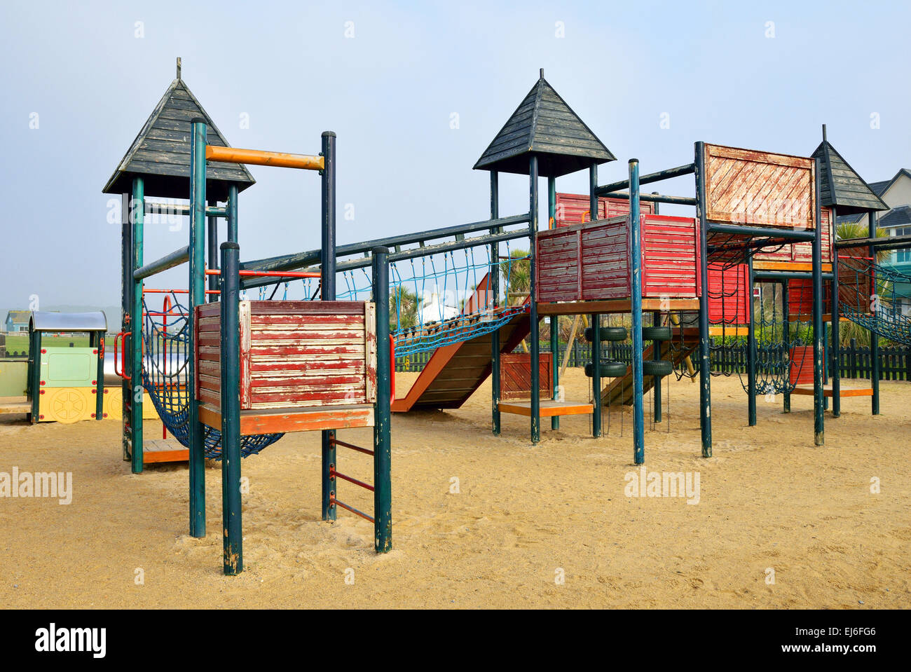 Empty childrens playground hi-res stock photography and images - Alamy