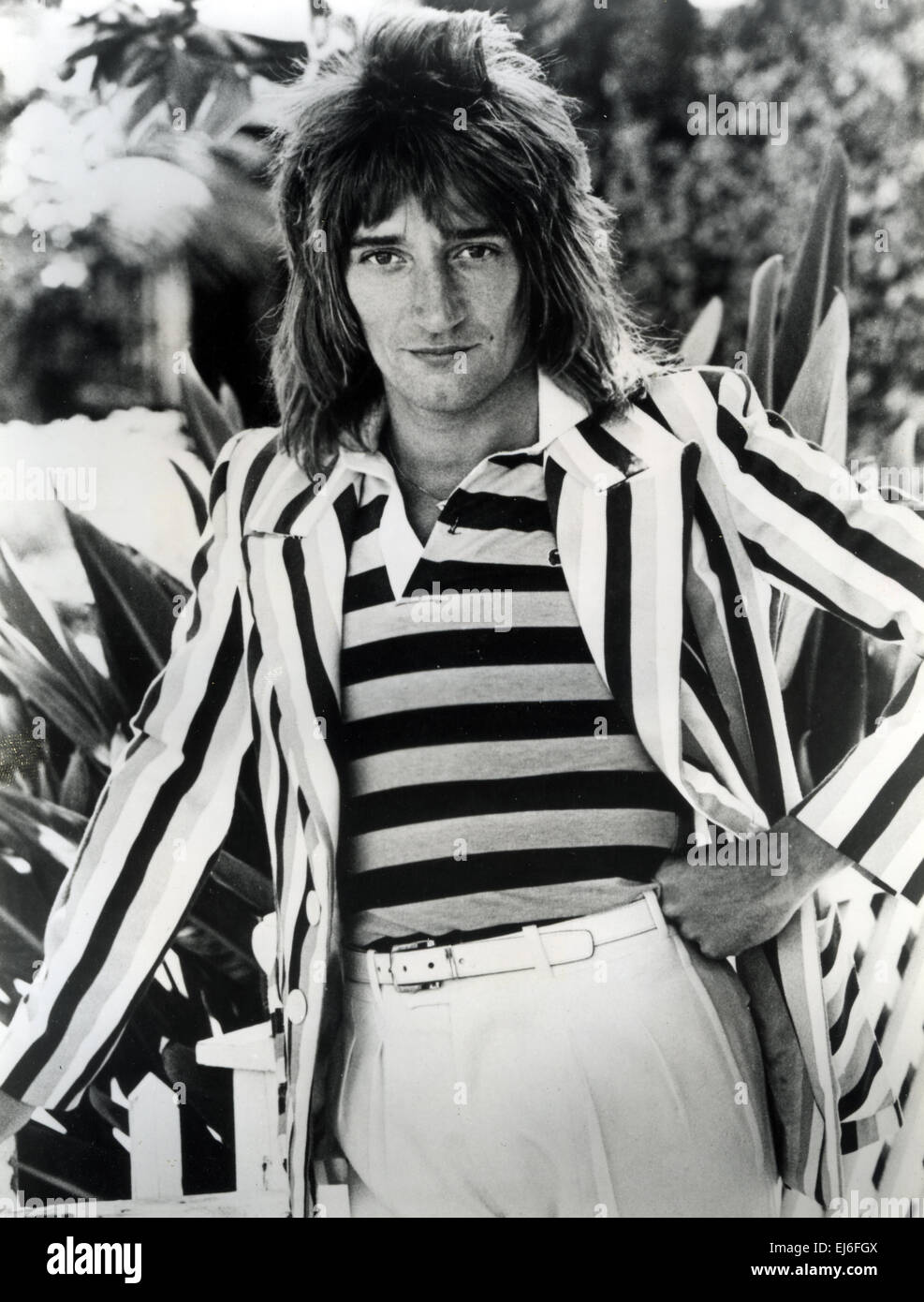 ROD STEWART Promotional photo of English rock musician about 1980 Stock ...