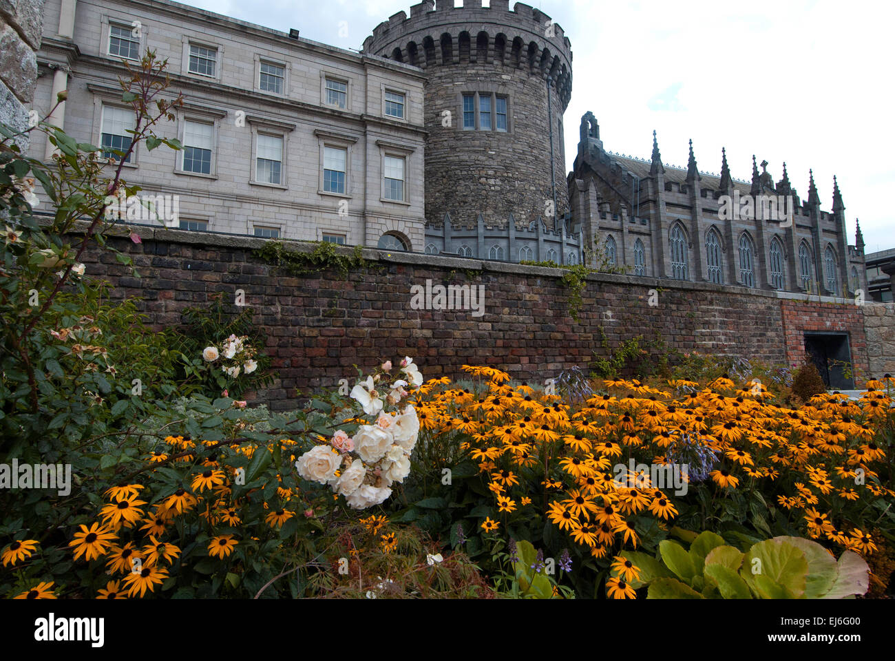 Dublin Castle from the Garda Memorial Garden Stock Photo - Alamy
