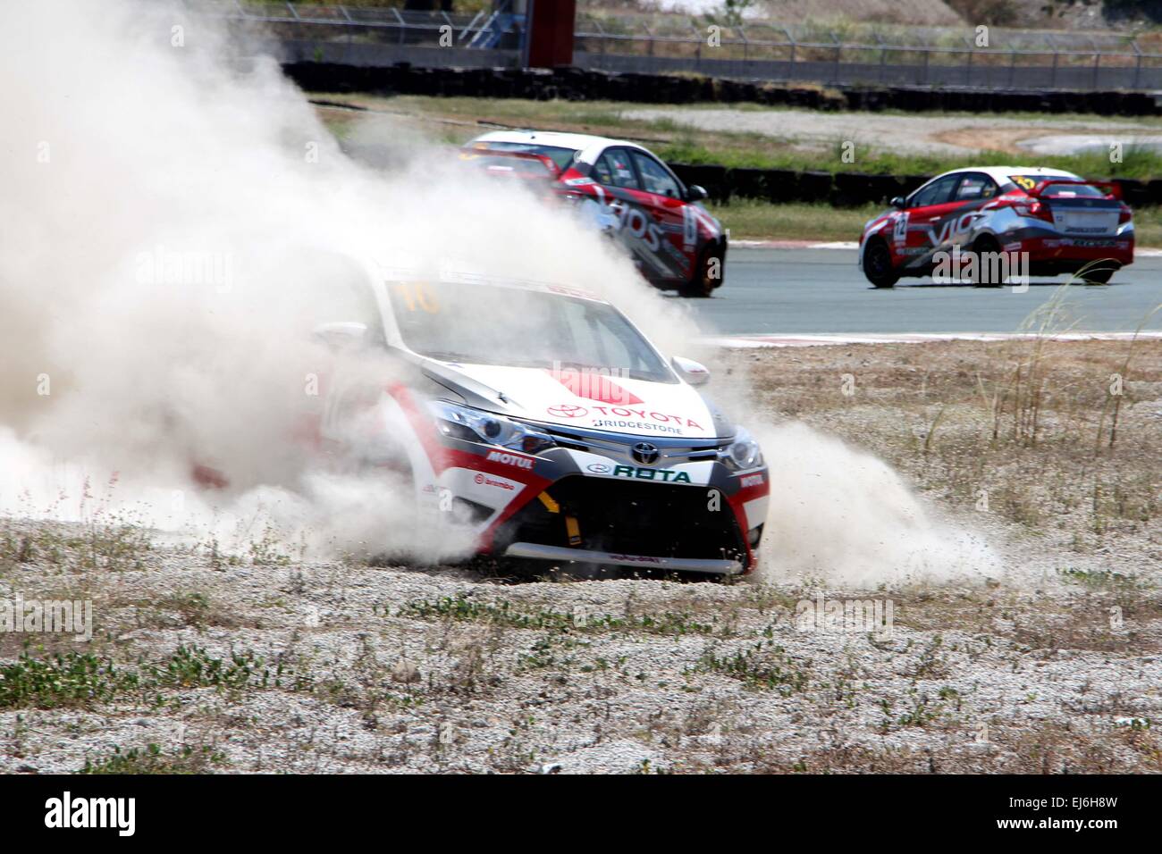 Manila, Philippines. 21st Mar, 2015. Racing car no. 10 driven by Jino ...