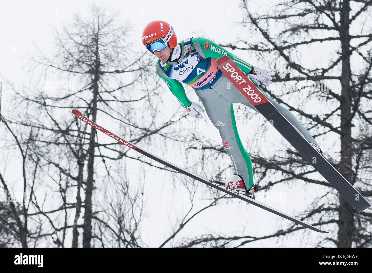 Stephan Leyhe of Germany competes during FIS World Cup Planica Flying ...