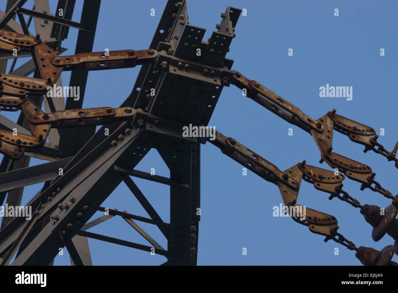 transformers conductor high voltage line Insulator Stock Photo - Alamy