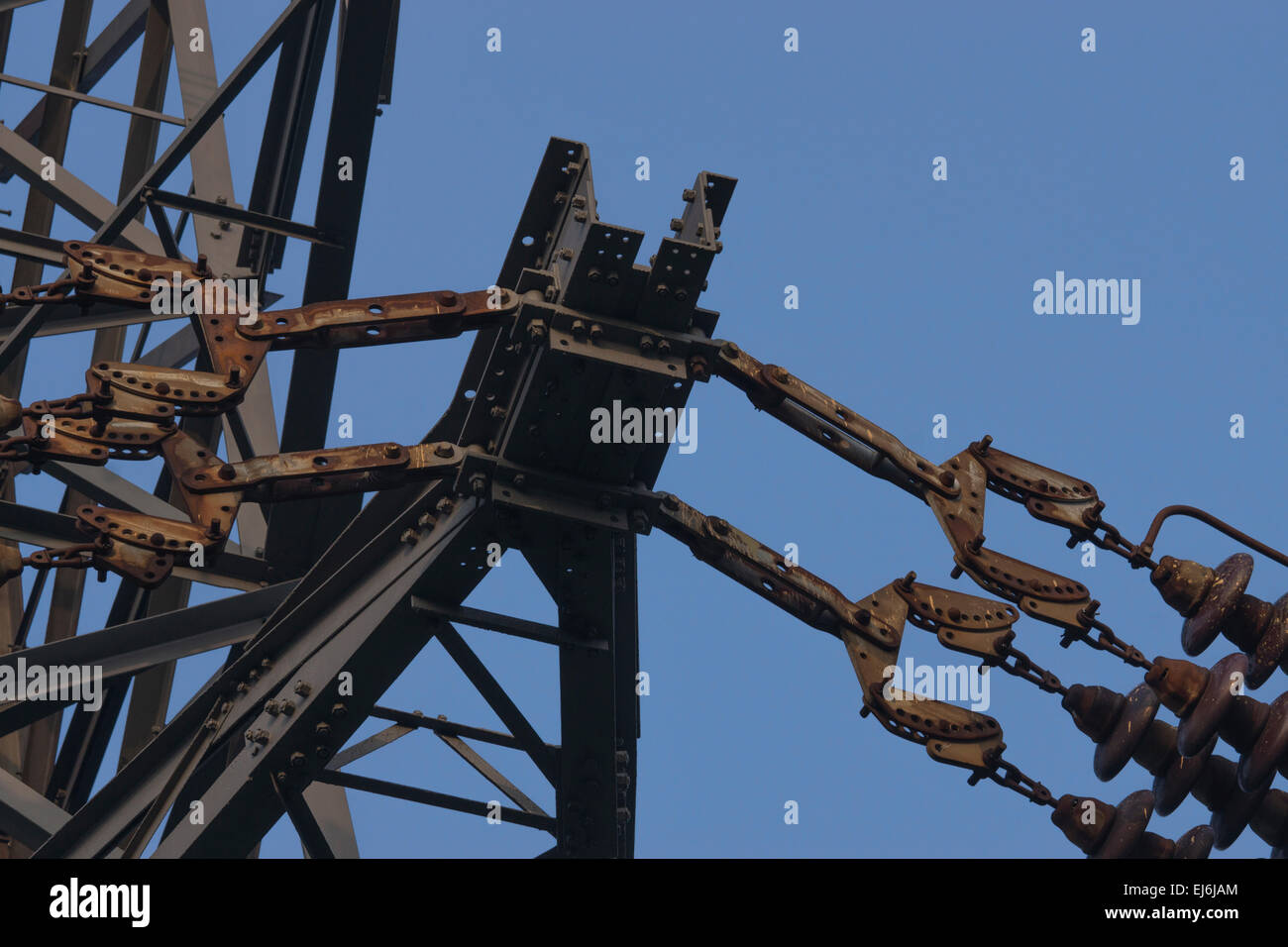 transformers conductor high voltage line Insulator Stock Photo - Alamy