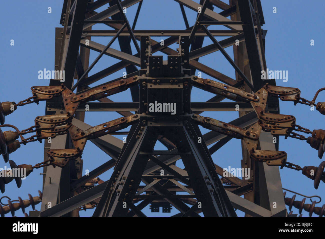 transformers conductor high voltage line Insulator Stock Photo - Alamy