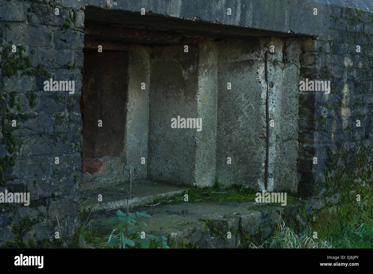 World War, 2, GHQ Line, British, type 28, pillbox Stock Photo - Alamy