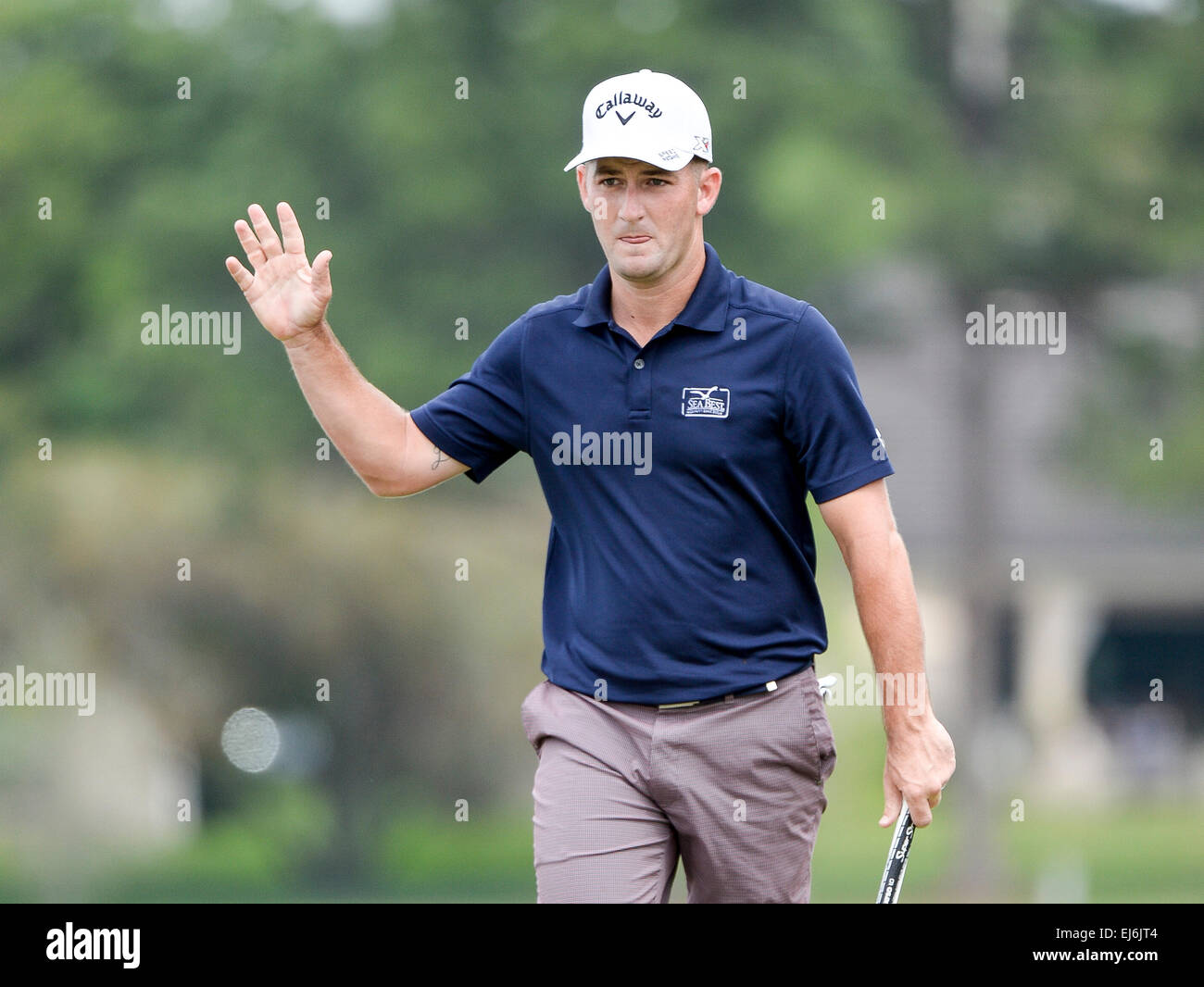 Orlando, FL, USA. 22nd Mar, 2015. Matt Every acknowdges the crowd after ...