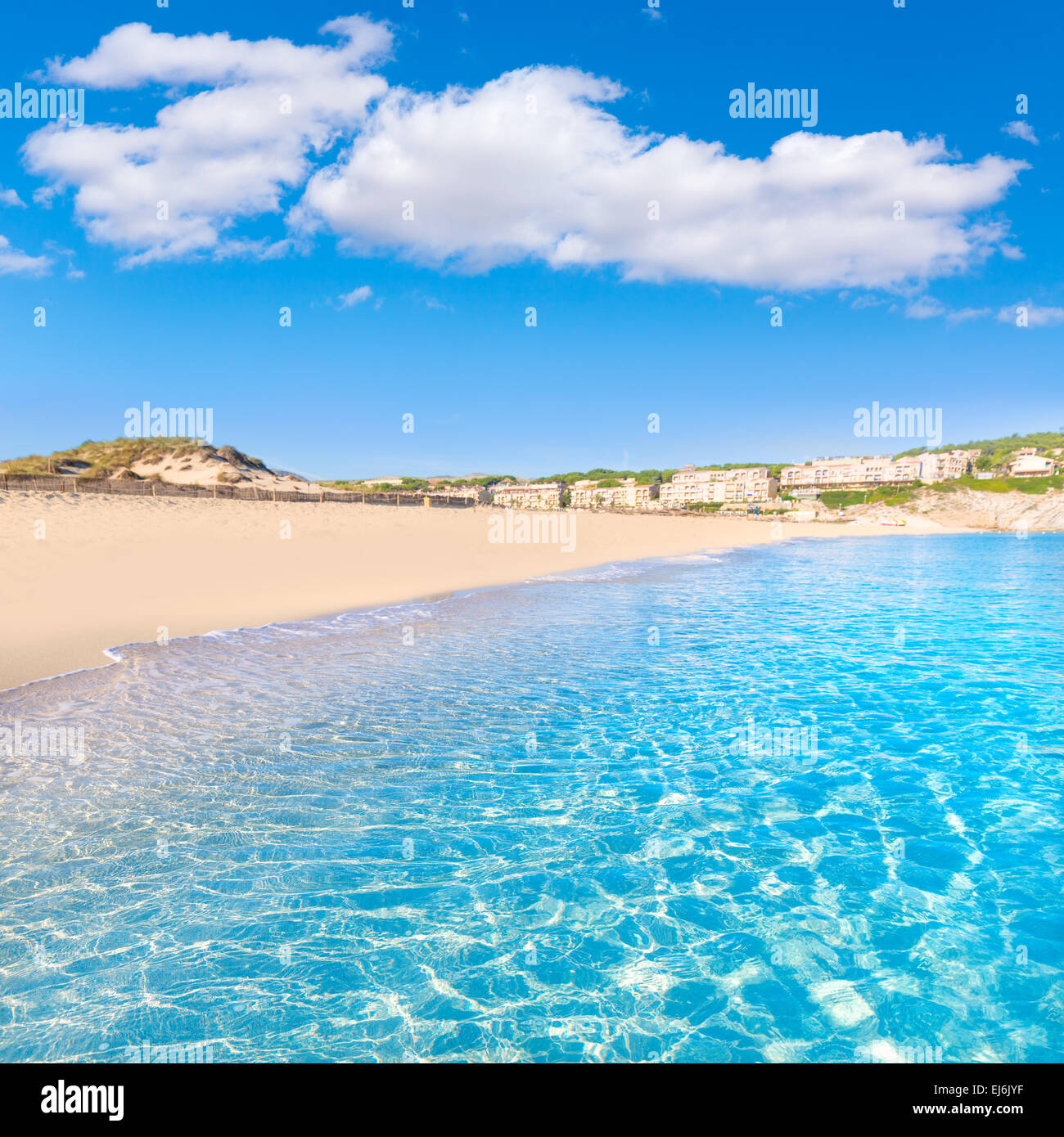 Majorca Cala Mesquida beach in Mallorca Balearic Islands of Spain Stock ...