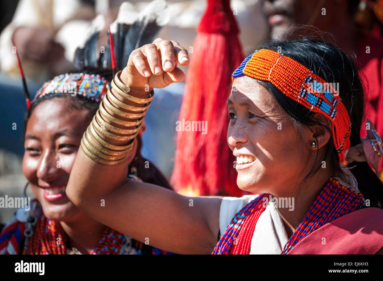 Naga Konyak Tribe woman Stock Photo - Alamy