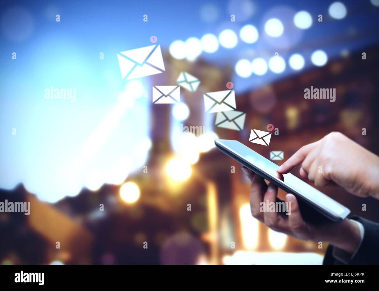 Messages anywhere and to anyone Stock Photo - Alamy