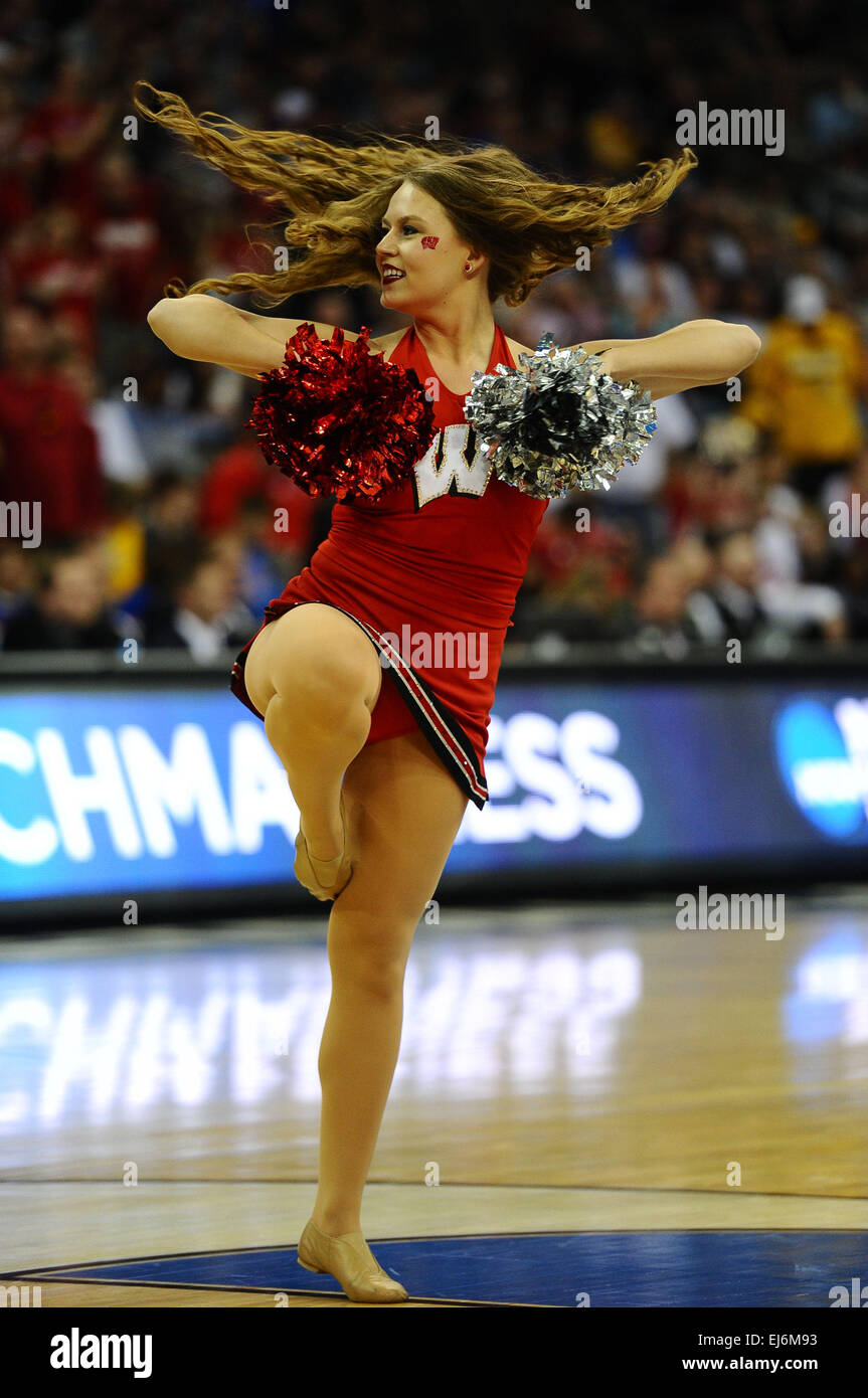 Omaha, Nebraska, USA. 22nd Mar, 2015. One of the Wisconsin Badgers ...
