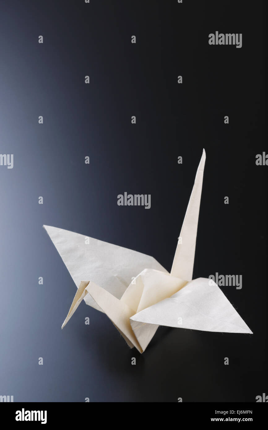 Handmade Japanese Paper Crane Stock Photo - Alamy