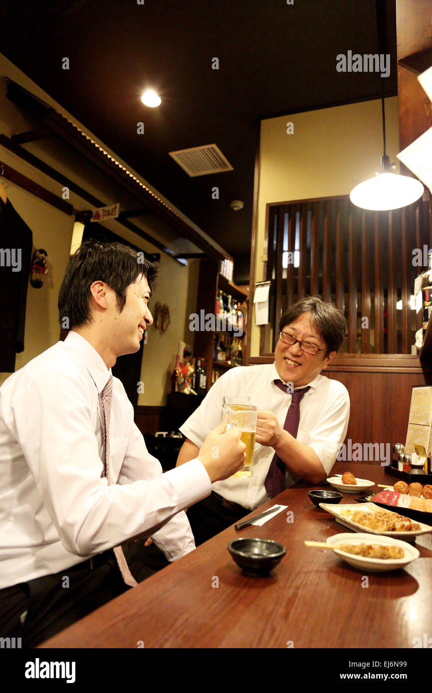 Japanese businessman drinking boss japanese hi-res stock photography ...