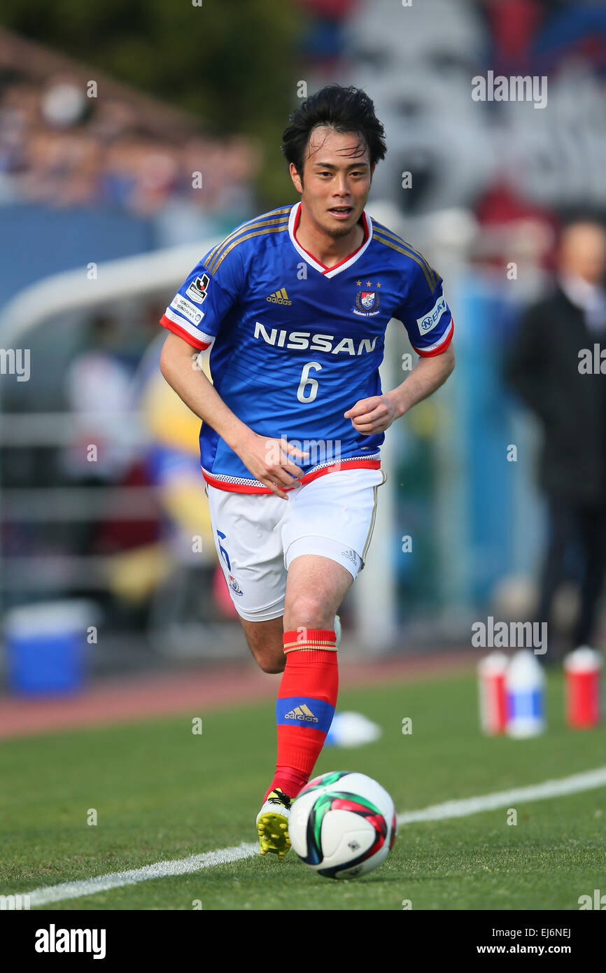 NHK Spring Mitsuzawa Football Stadium, Kanagawa, Japan. 22nd Mar, 2015. Yuta Mikado (F Marinos ...
