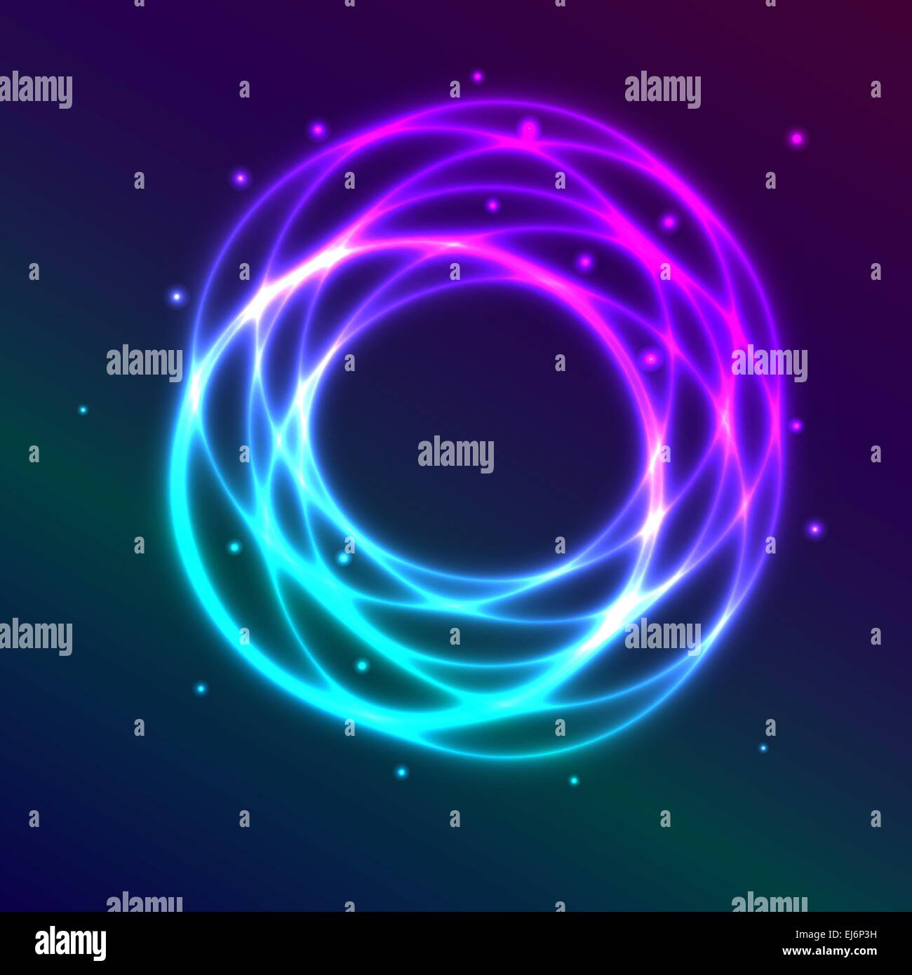 Abstract background with blue-purple shading plasma circle effect ...