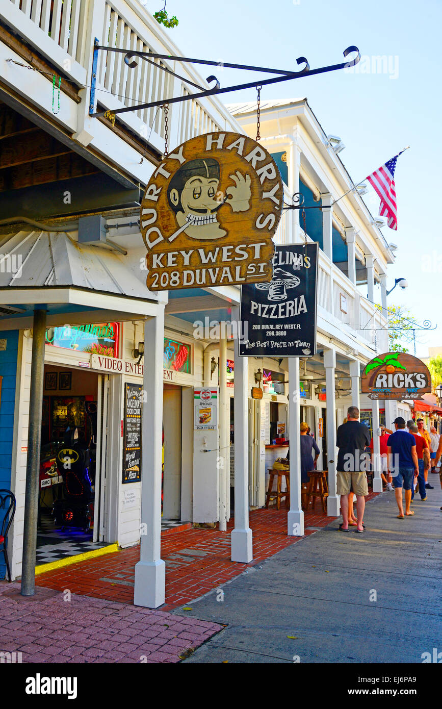 Downtown Key West Florida FL destination for Western Carribbean Crusie ...