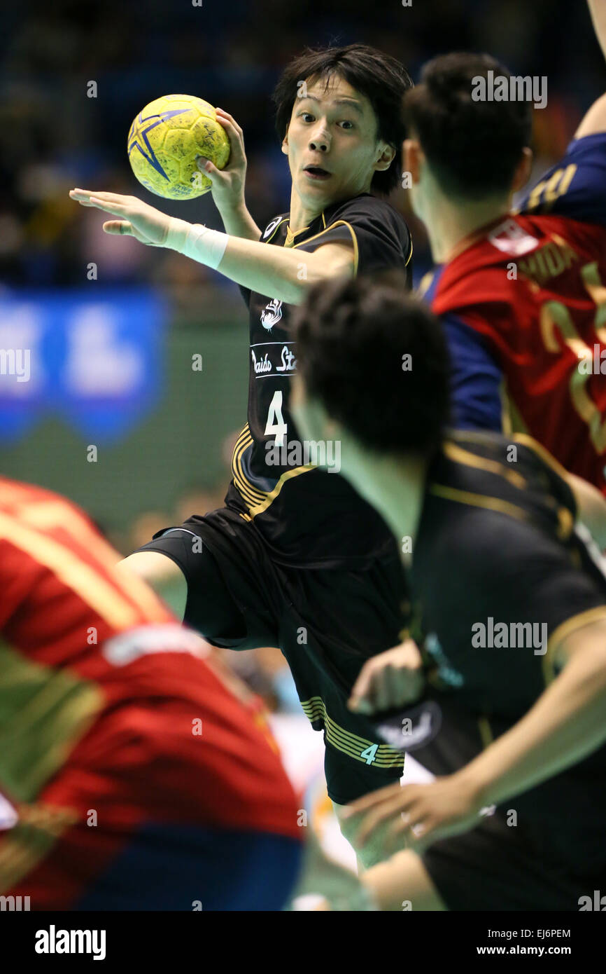 Kyosuke Fujie (Phenix), MARCH 22, 2015, Handball : ANA CUP Japan ...
