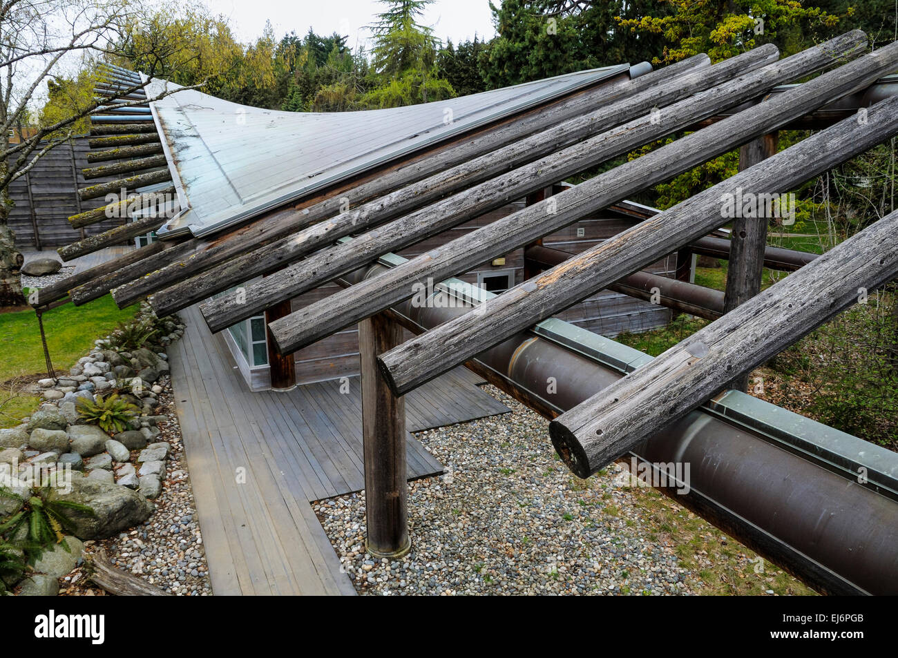 Long house building university roof architecture ubc campus hi-res ...
