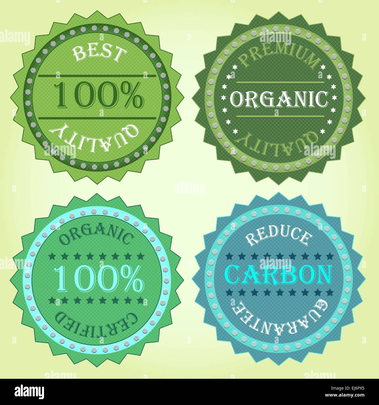 Collection of eco label product, stock vector Stock Vector Image & Art ...