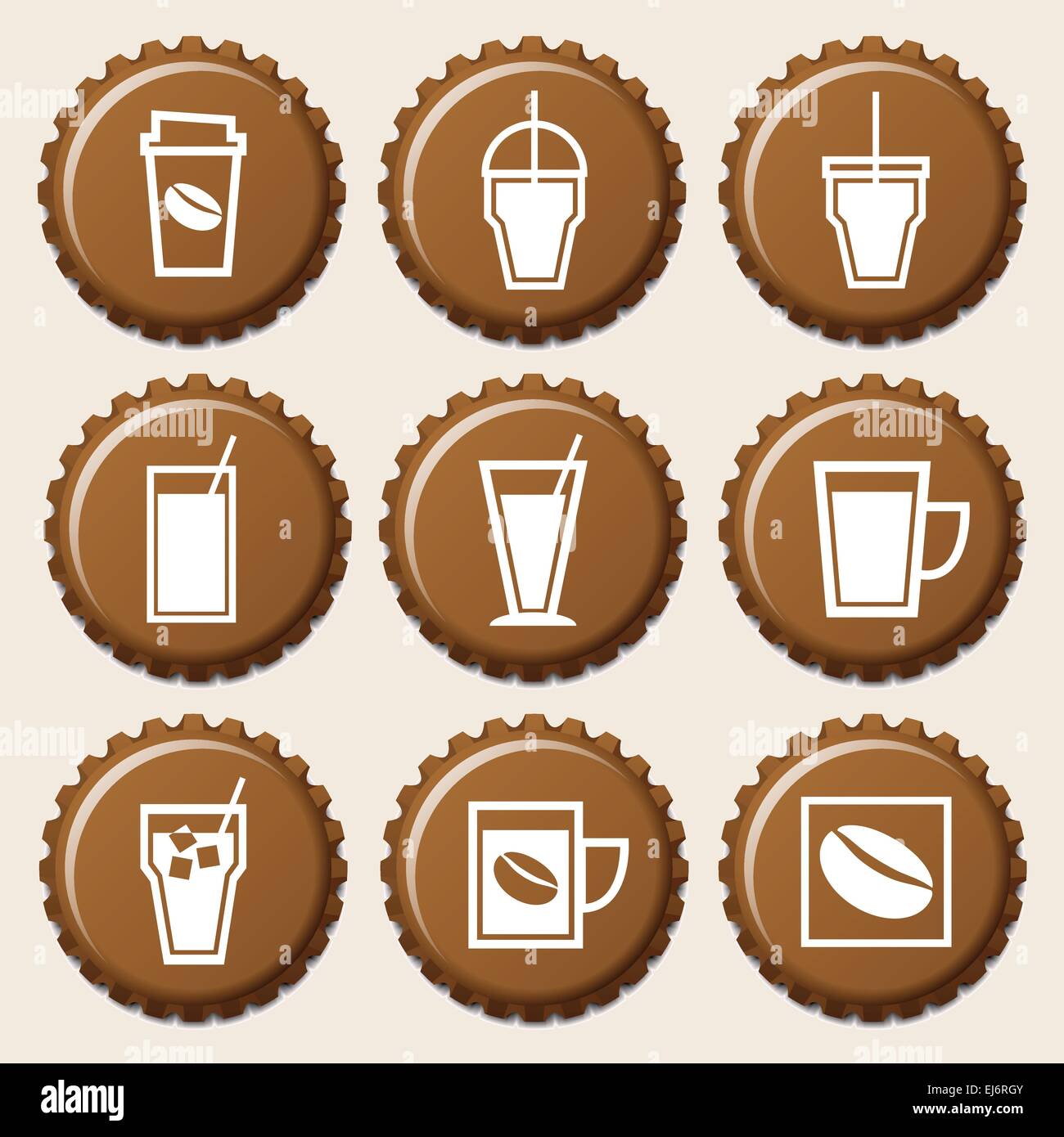 Cup from coffee on Stock Vector Images - Alamy