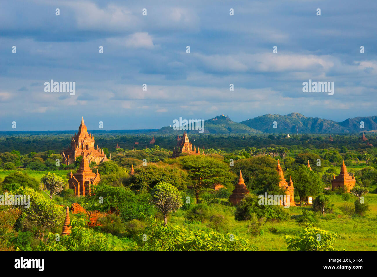 Ancient temples and pagodas, Bagan, Mandalay Region, Myanmar Stock ...