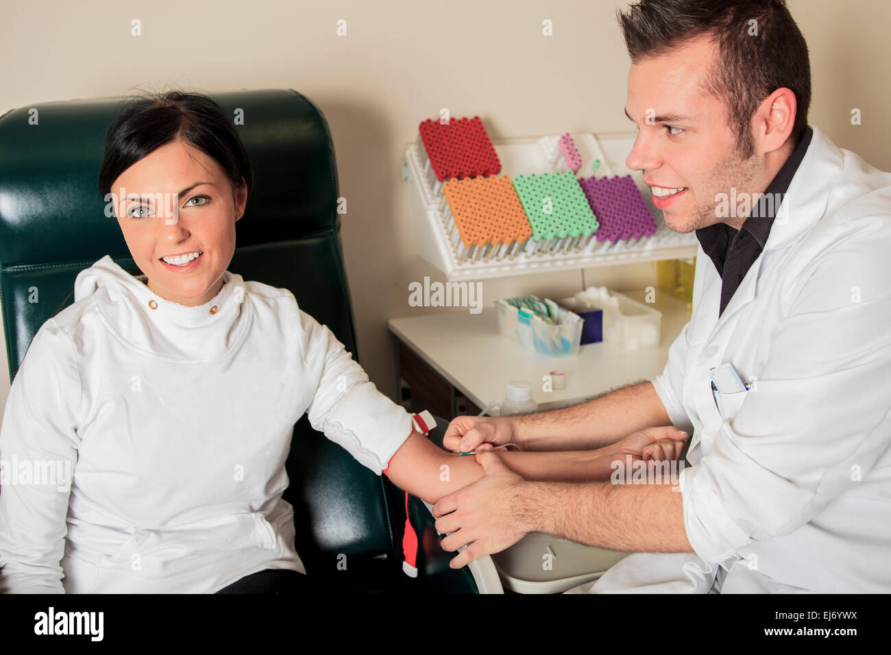 blood test in a laboratory Stock Photo - Alamy