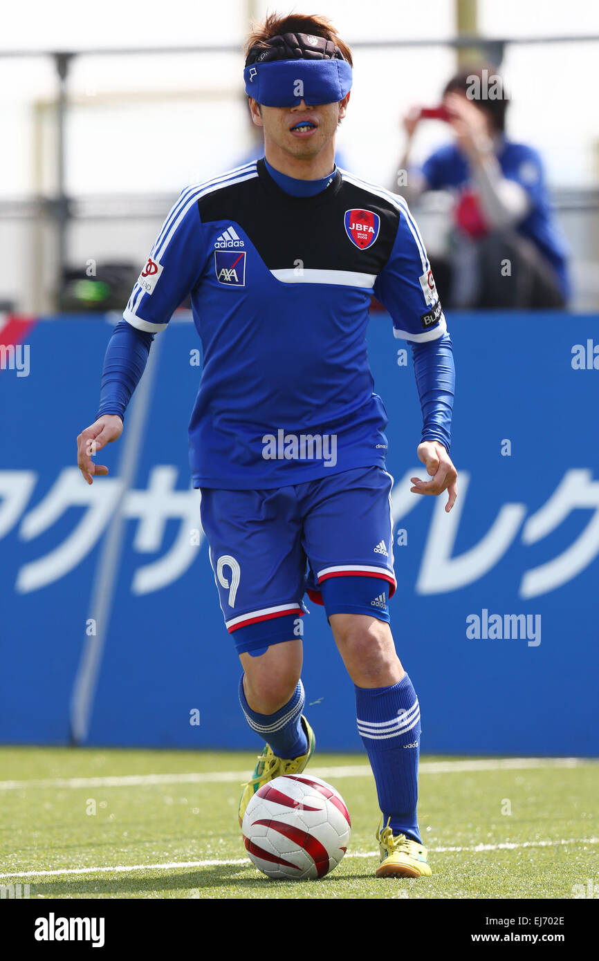 Saitama, Japan. 22nd Mar, 2015. Kento Kato (JPN) Football 5-a-side ...