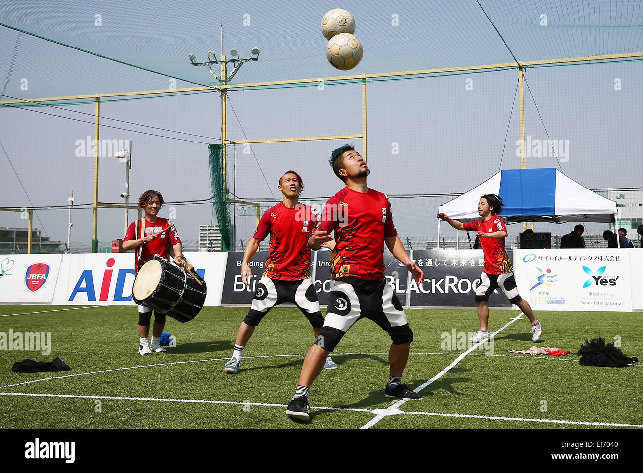 Saitama, Japan. 22nd Mar, 2015. Cube Football 5-a-side : Saitama City ...