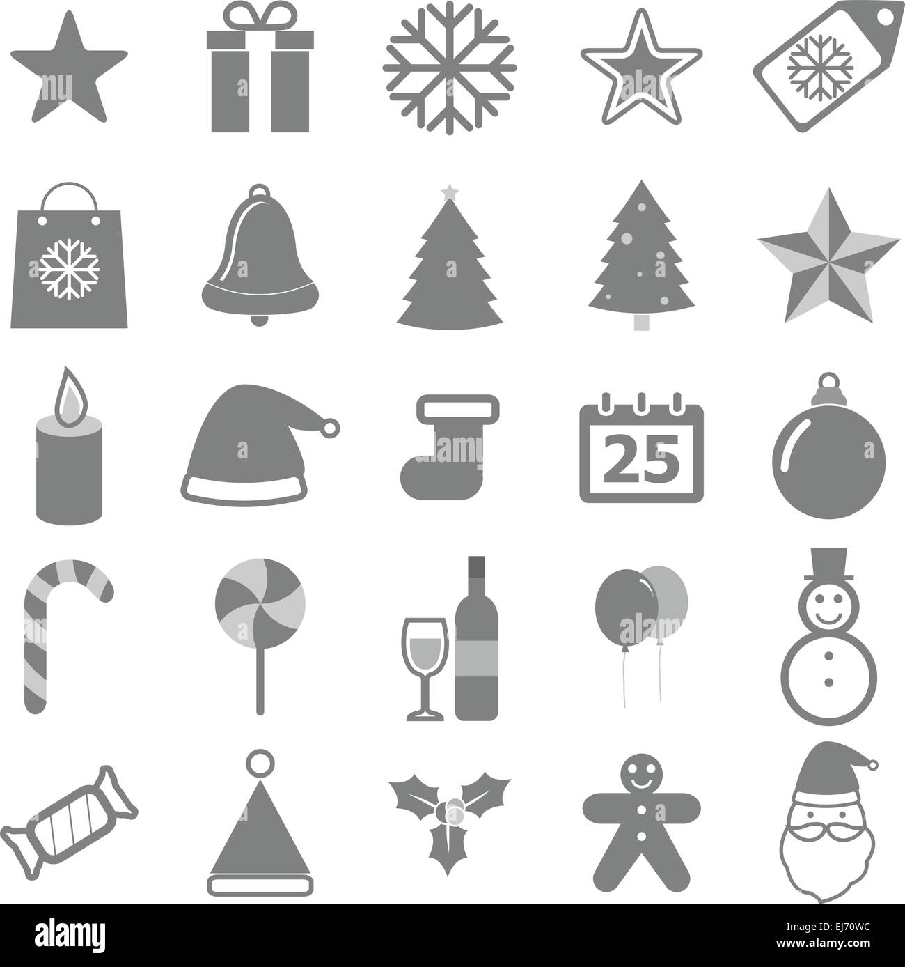 Candle on christmas tree Stock Vector Images - Alamy