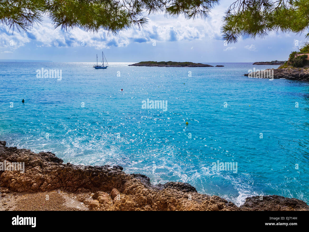 Majorca Playa de Illetas Balneario beach in Mallorca Bendinat Calvia at ...