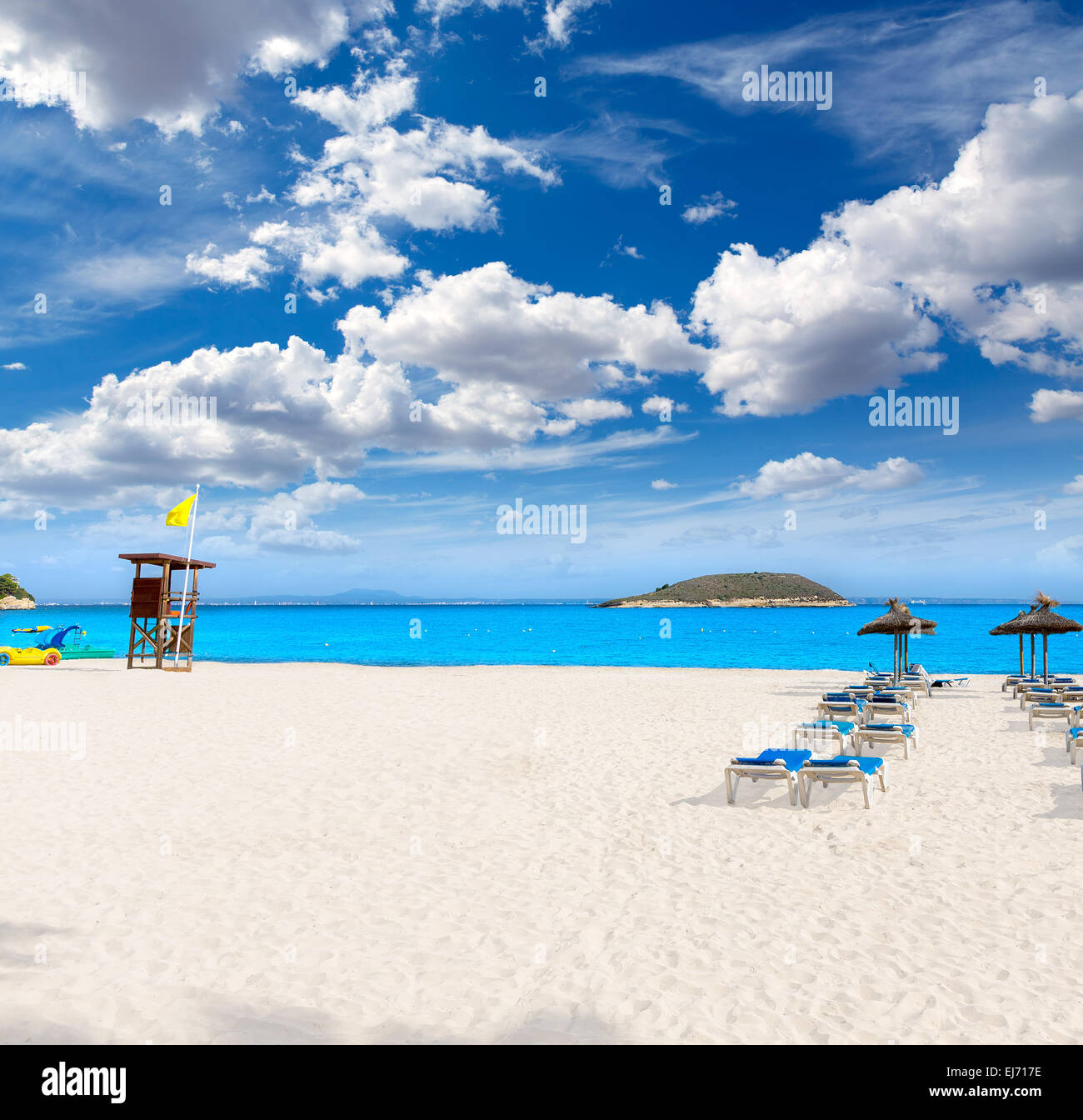 Mallorca Magaluf Magalluf beach in Calvia Mallorca at Balearic islands ...