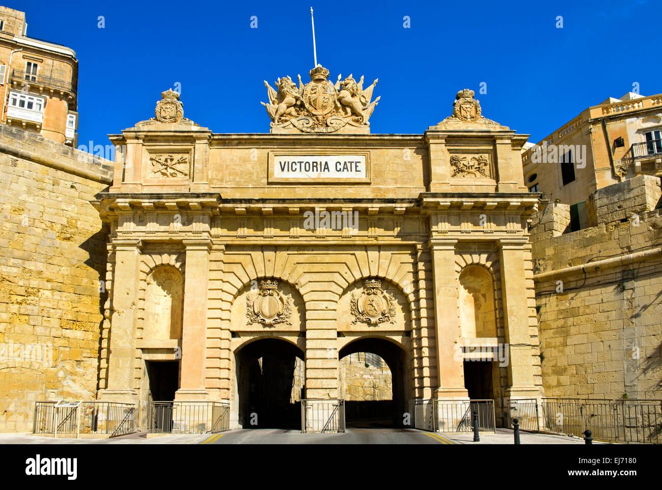 Victoria Gate, Valletta, Malta Stock Photo - Alamy