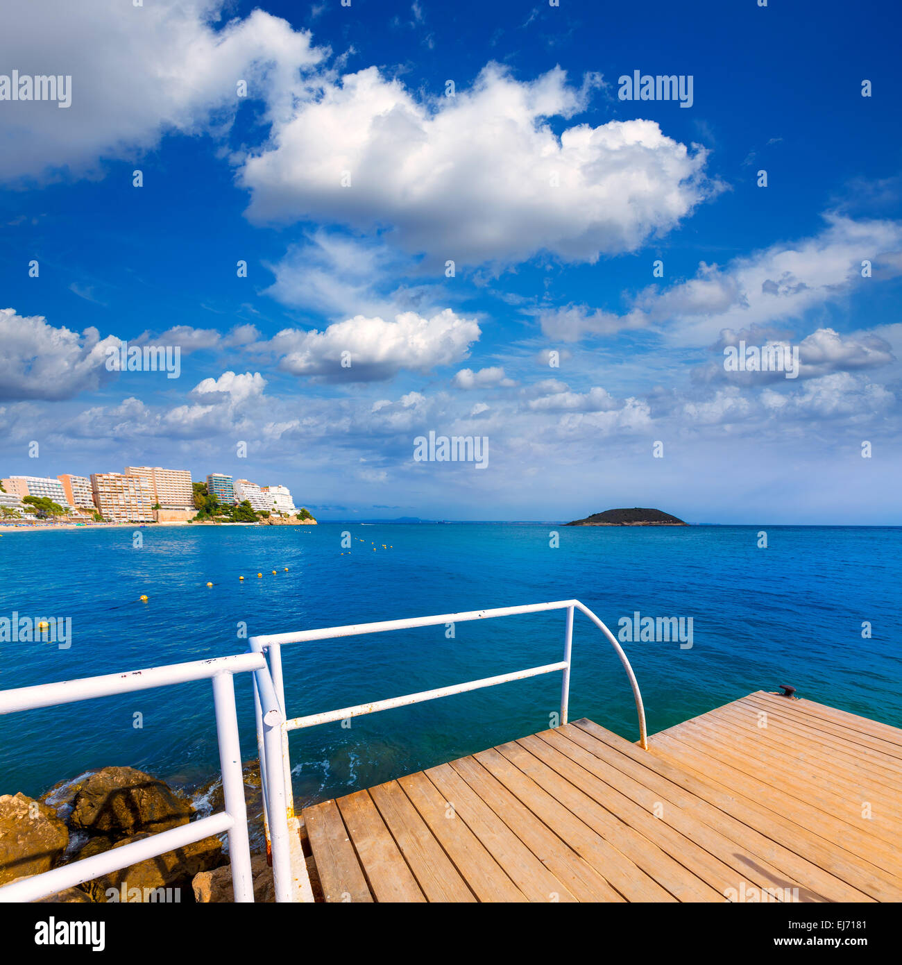 Mallorca Magaluf Magalluf beach in Calvia Mallorca at Balearic islands ...