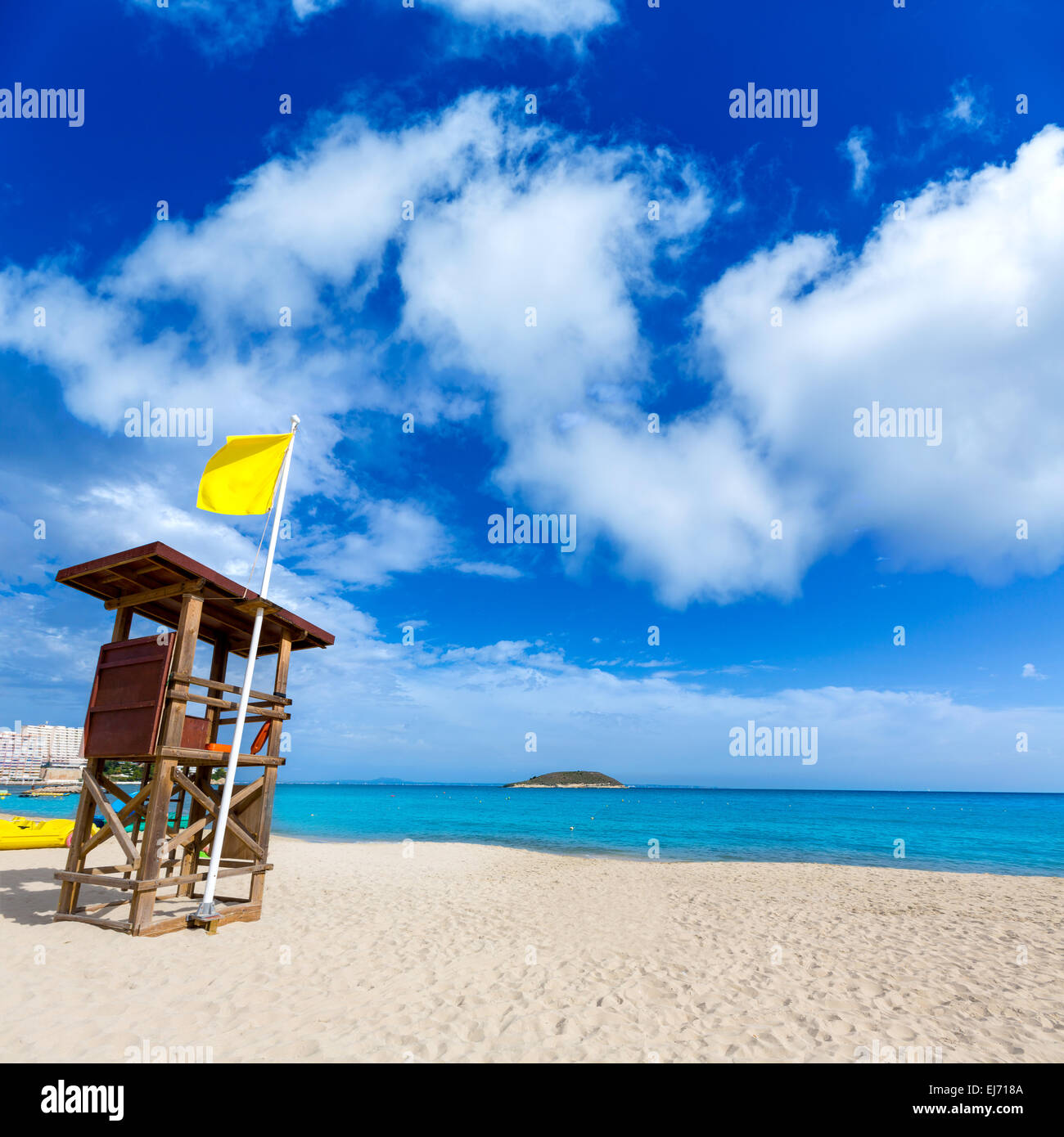 Mallorca Magaluf Magalluf beach in Calvia Mallorca at Balearic islands ...