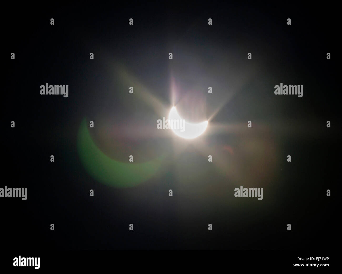 Prague, solar eclipse Stock Photo - Alamy