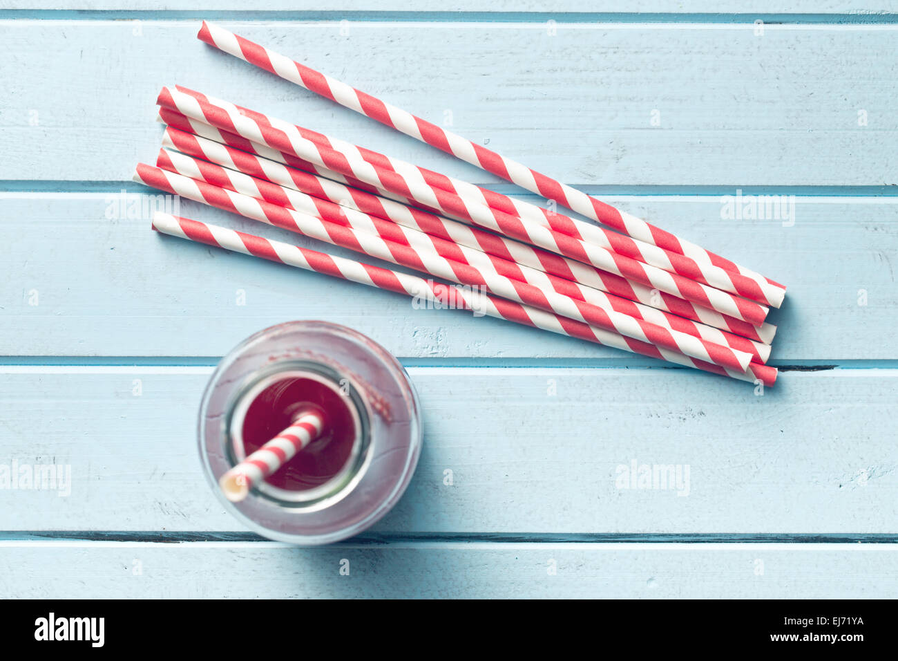 top view of fruity juice in glass Stock Photo - Alamy