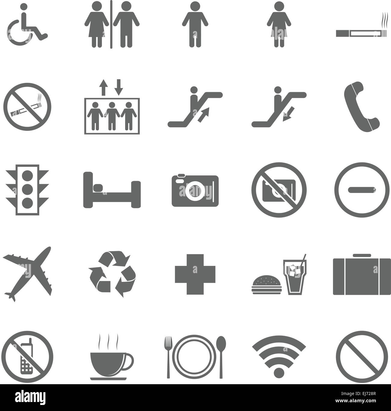 Icons on wi fi Stock Vector Images - Alamy