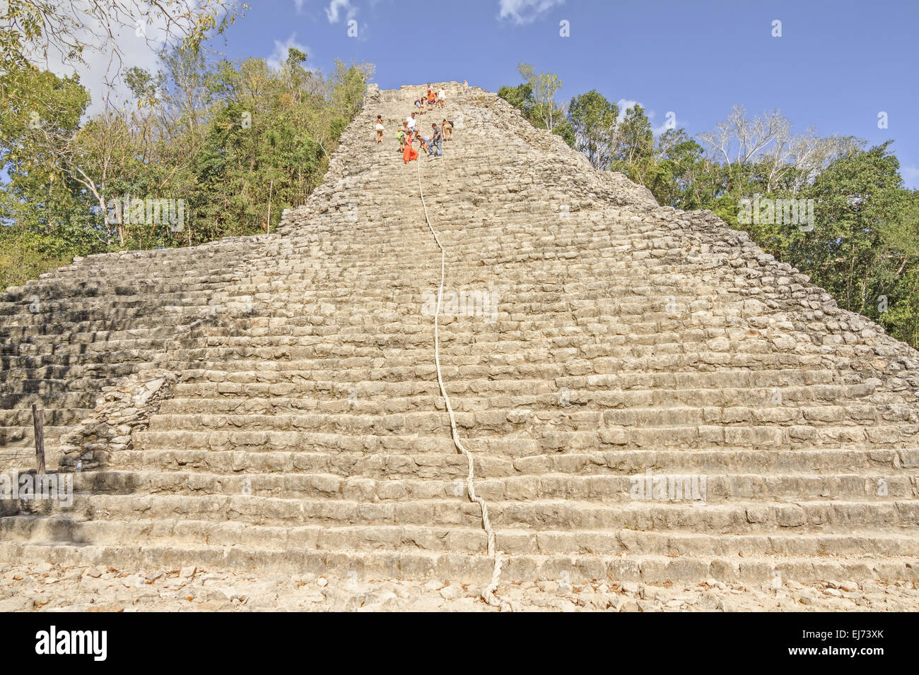 Coba pyramid mexico hi-res stock photography and images - Alamy