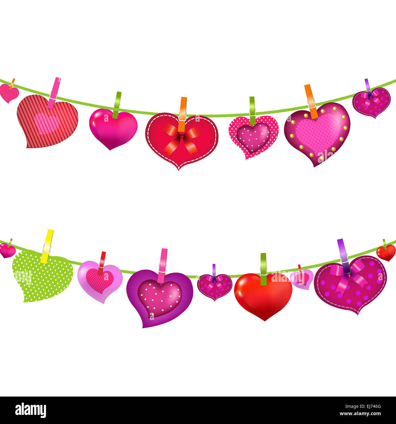Color hearts hi-res stock photography and images - Alamy